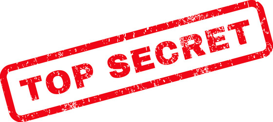 Secret project rubber stamp Royalty Free Vector Image