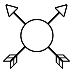 Two arrows circle Royalty Free Vector Image - VectorStock