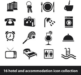Travel and accommodation stickers Royalty Free Vector Image