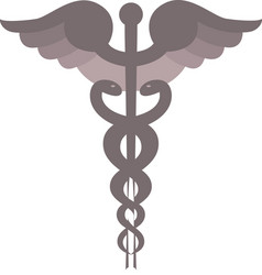 Caduceus ancient gold symbol of medicine Vector Image