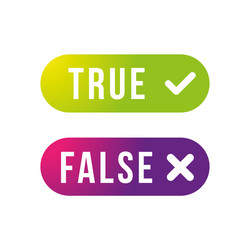 True False Button Vector Images (over 630)