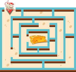 Puzzle Mouse and Cheese Maze Vector Images (87)