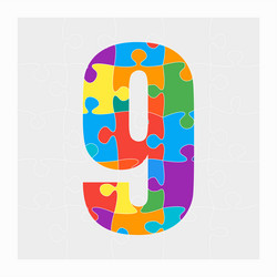 Nine Puzzle Vector Images (over 250)