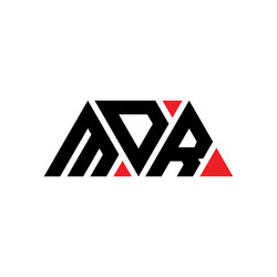 Mdr logo letter letter logo design Royalty Free Vector Image