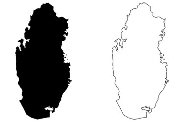 Map Qatar Black Vector Images (over 160)