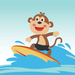 Surfing Monkey Vector Images (über 300)