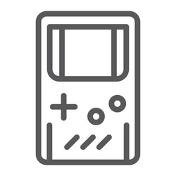Gameboy joystick icon outline style Royalty Free Vector