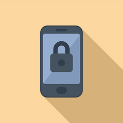 Phone lock icon simple hacker error Royalty Free Vector