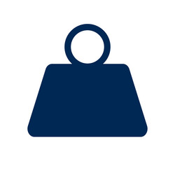 Weight symbol or lbs icon Royalty Free Vector Image