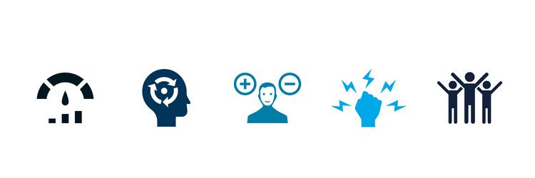 Performance ability attitude impact success Vector Image