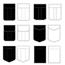 Pocket Outline Vector Images (over 18,000)
