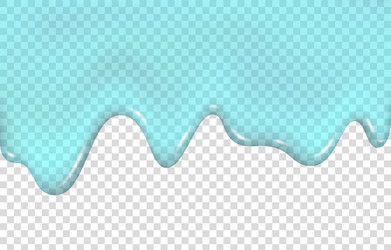 Dripping water isolated on transparent background Vector Image