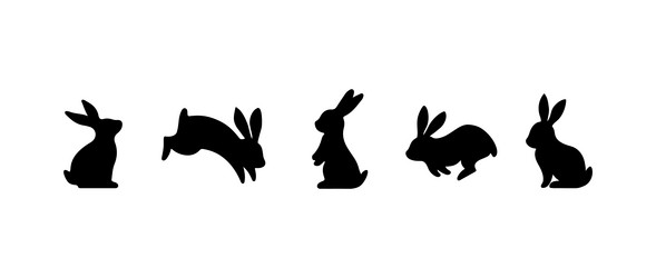 Bunny Jumping Silhouette