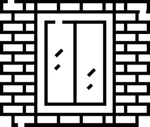 Browser window line icon concept sign outline Vector Image