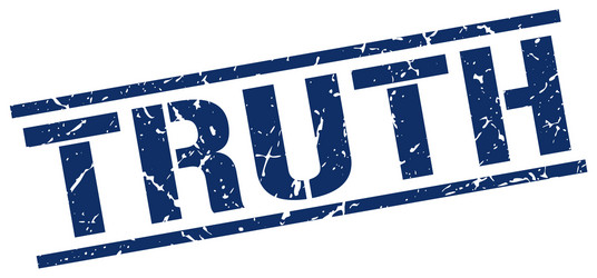 Truth stamp Royalty Free Vector Image - VectorStock
