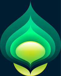 Magma logo half sphere and orbits emblems abstract