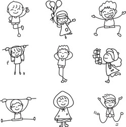 Matchstick People Vector Images (over 200)