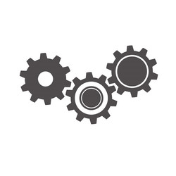 Single gear icon Royalty Free Vector Image - VectorStock