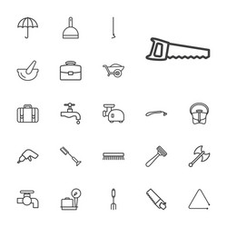 12 handle icons Royalty Free Vector Image - VectorStock