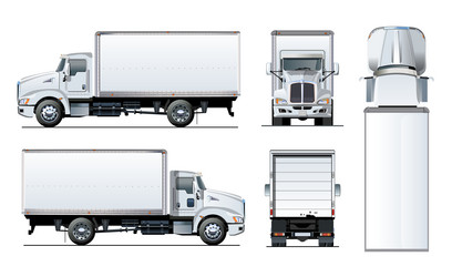 Semi Truck Royalty Free Vector Image Vectorstock
