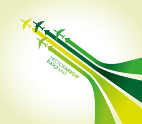 Green planes Royalty Free Vector Image - VectorStock