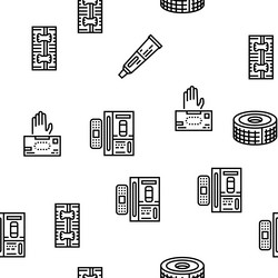 First aid emergency medical seamless Royalty Free Vector