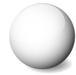 Realistic glass ball transparent shiny reflective Vector Image