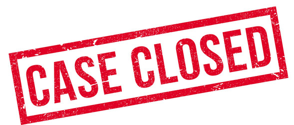 Case Closed Rubber Stamp Vector Images (over 240)