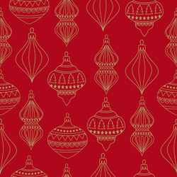 Christmas seamless pattern with balls Royalty Free Vector