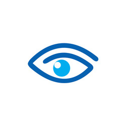 Eye logo template design emblem Royalty Free Vector Image