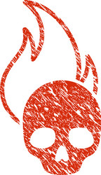 Hellfire icon grunge watermark Royalty Free Vector Image