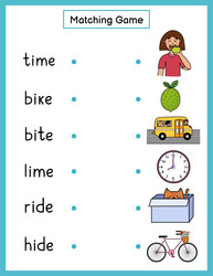 I-e digraph spelling rule educational poster Vector Image