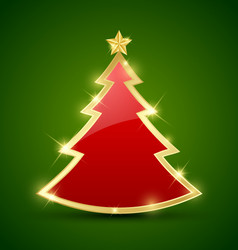 Simple christmas tree Royalty Free Vector Image