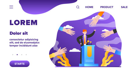 Candidate election campaign Royalty Free Vector Image