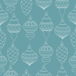 Christmas seamless pattern with balls Royalty Free Vector