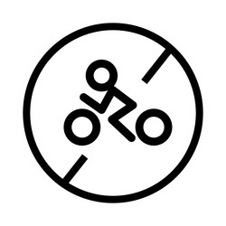 Dumbbell and prohibited sign Royalty Free Vector Image