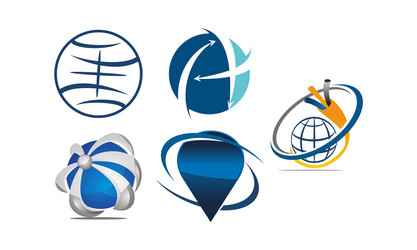 World logo template Royalty Free Vector Image - VectorStock