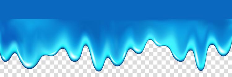 Dripping water isolated on transparent background Vector Image