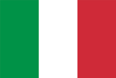 Italian abstract flag round frame Royalty Free Vector Image