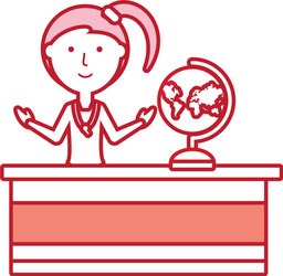 Teacher woman Royalty Free Vector Image - VectorStock