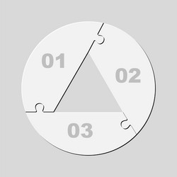 Three Piece Circle Vector Images (over 250)