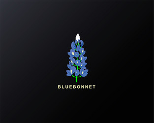Blue Bonnet Flower Vector Images (24)