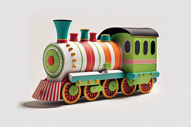 Toy train Royalty Free Vector Image - VectorStock