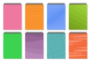 Spiral notepad covers Royalty Free Vector Image