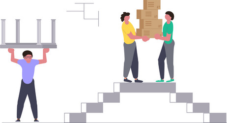 Moving house and office Royalty Free Vector Image