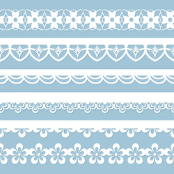 Set of lace trims Royalty Free Vector Image - VectorStock