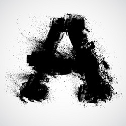 Grunge letter - alphabet symbol design Royalty Free Vector