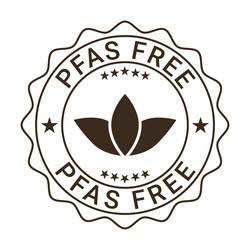 Pfas free badge seal label banner icon Royalty Free Vector