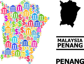 Penang Island Map Vector Images (over 220)