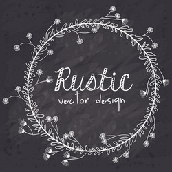 Rustic design Royalty Free Vector Image - VectorStock